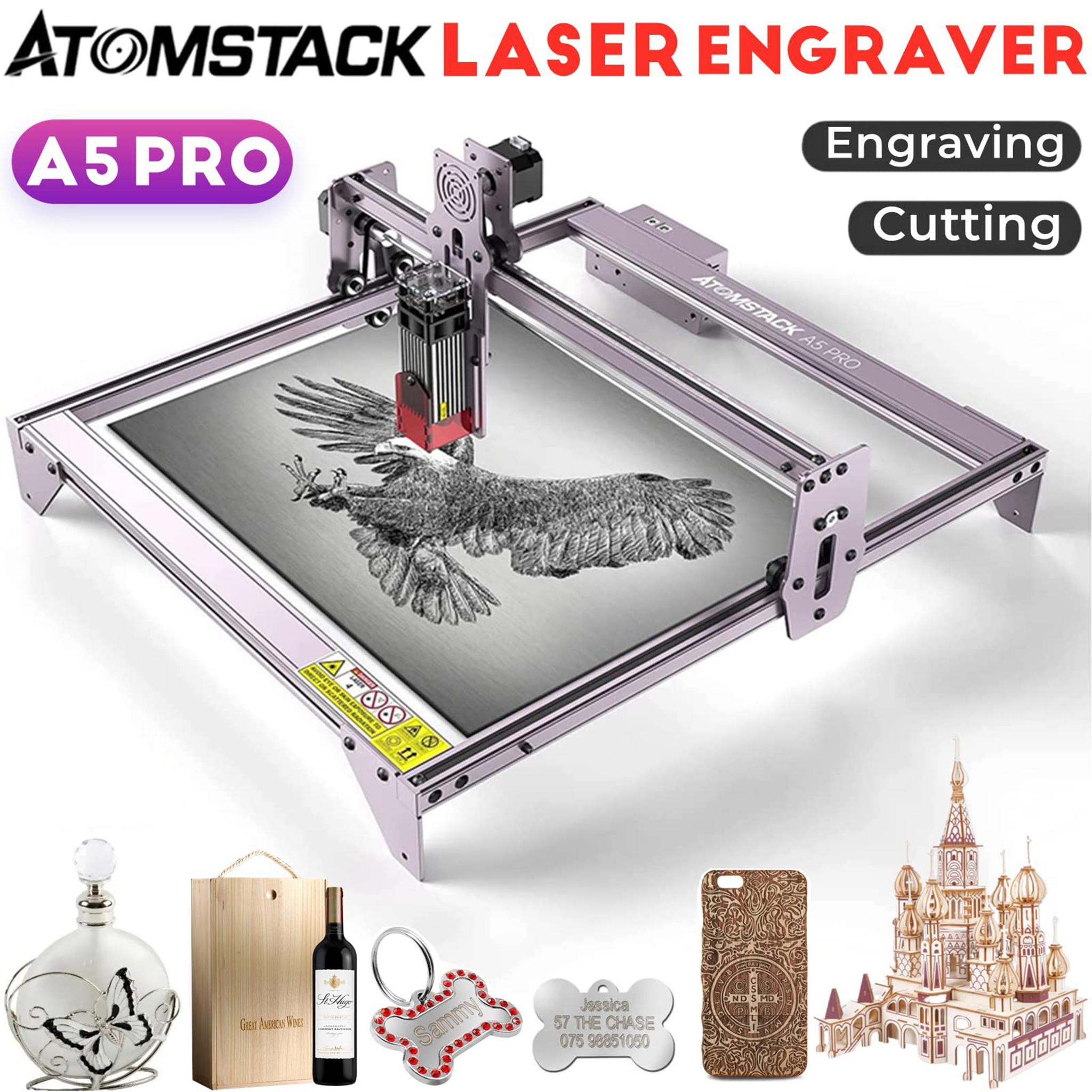 ATOM STACK A5 Pro 40W - 5W Output , Holz& Acryl cutter