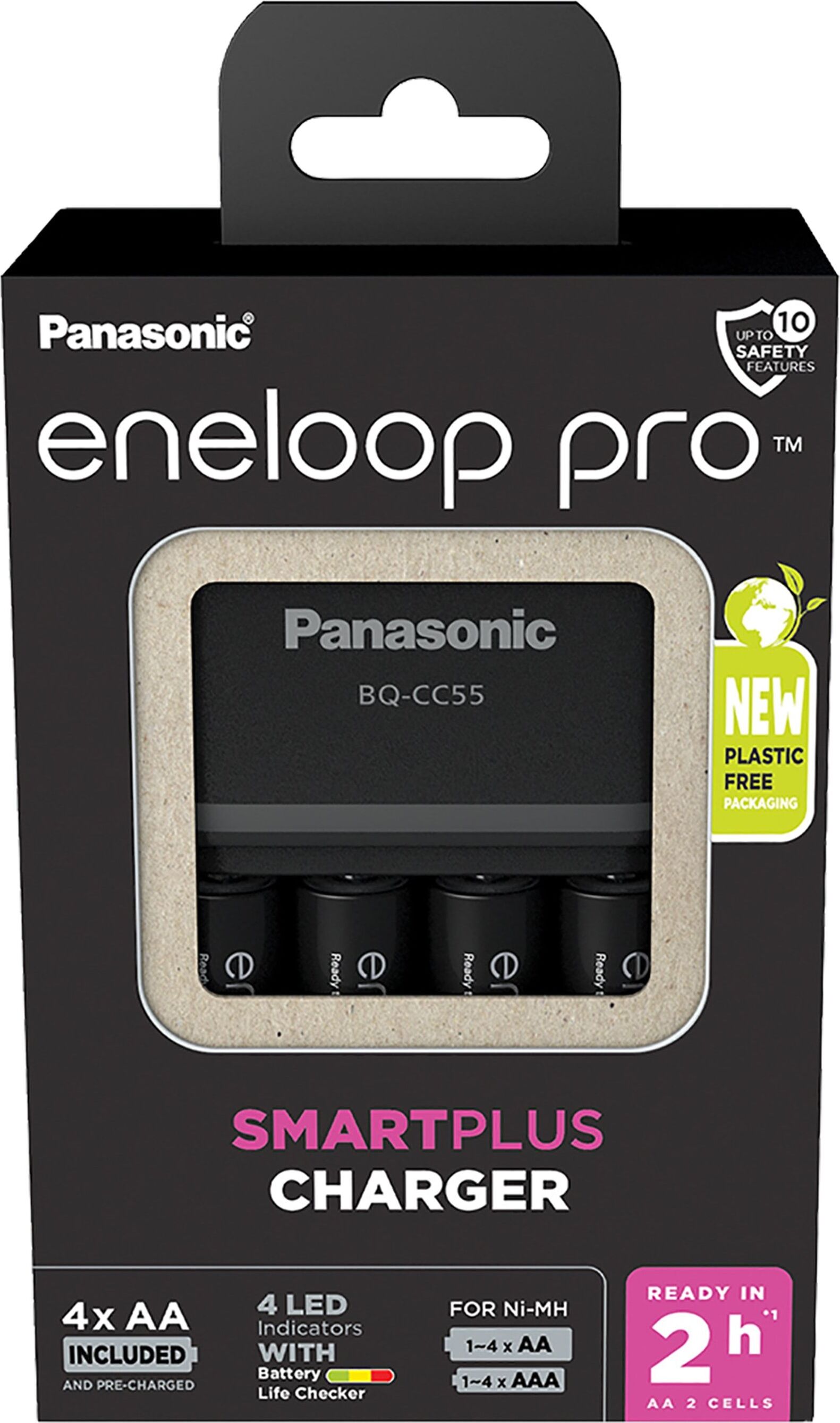 Panasonic Eneloop Smart Plus Ch. BQ-CC55 inkl. 4xAA