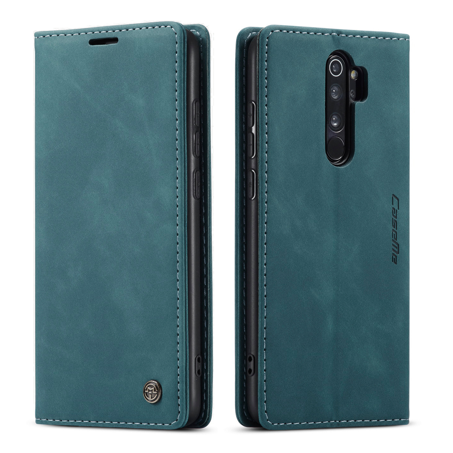 Etui Redmi Note 8 Pro, étui rétro en cuir PU, pochettes
