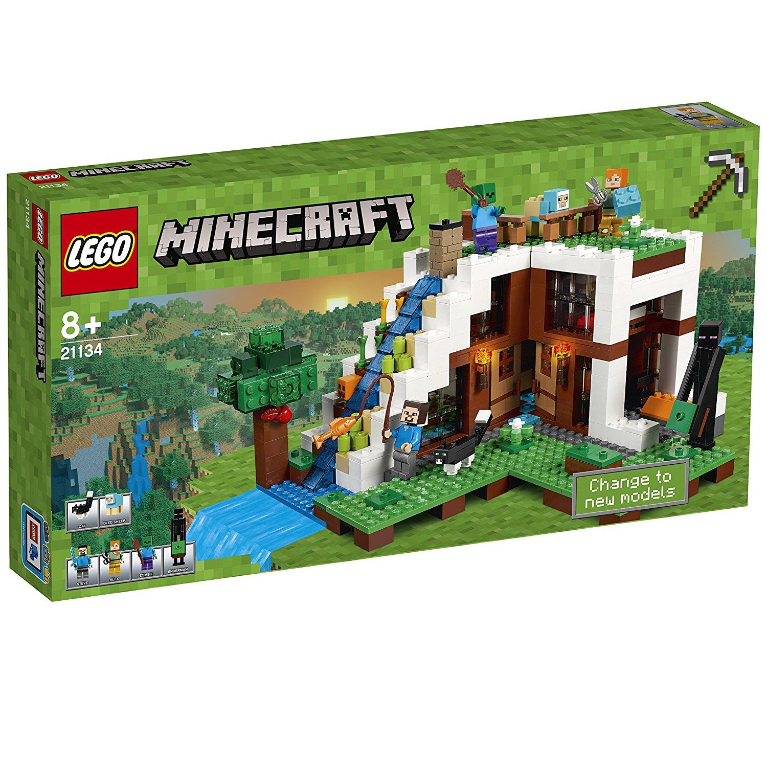 LEGO Minecraft 21134 - Schron nad wodospadem Klocki LEGO