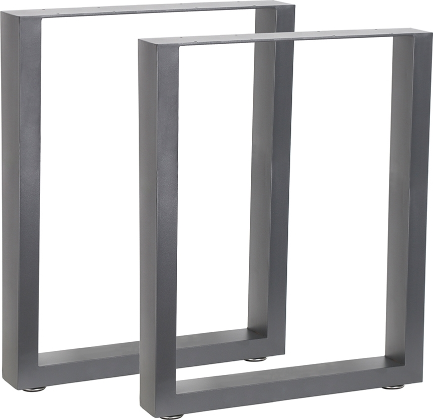 Piètement de table design industriel Gris 60x72 cm