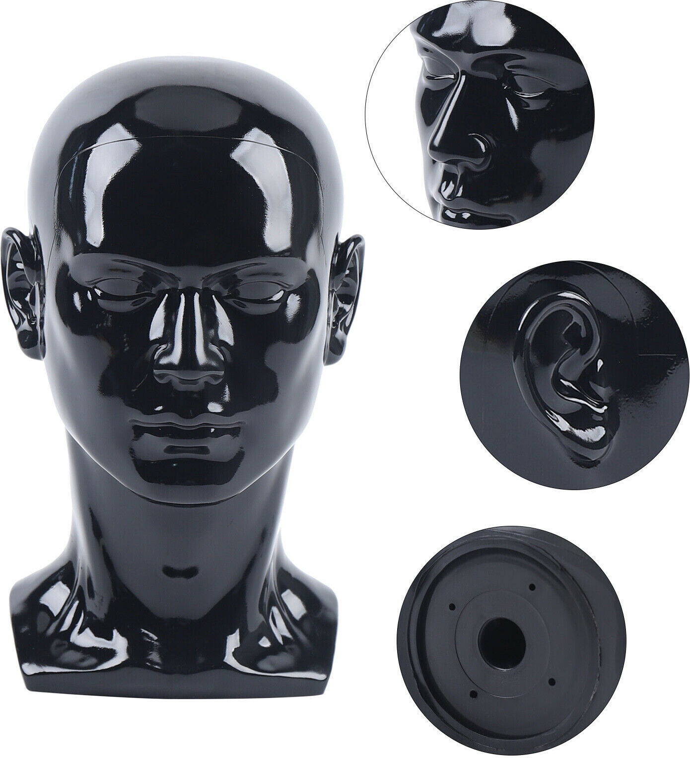 Mužská figurína Head Holder Stand Display Head Model Wig