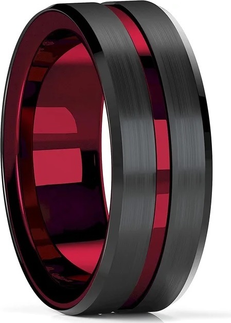 Aron Ring-Schwarz/Rot/69mm KP32131 Ringe | Kaufland.de
