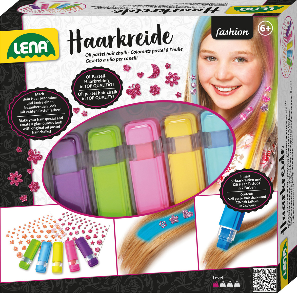 Simm LENA Fashion Set craie pour cheveux 42536
