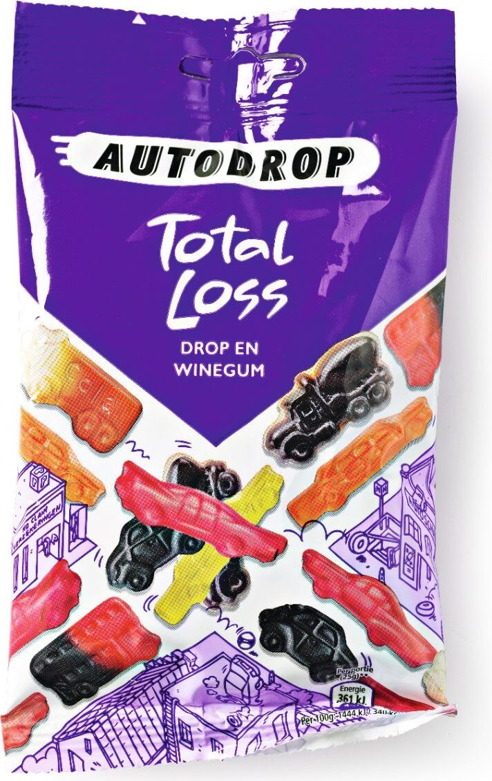 Autodrop Total loss Drop and fruit gum 16 x 85 grams