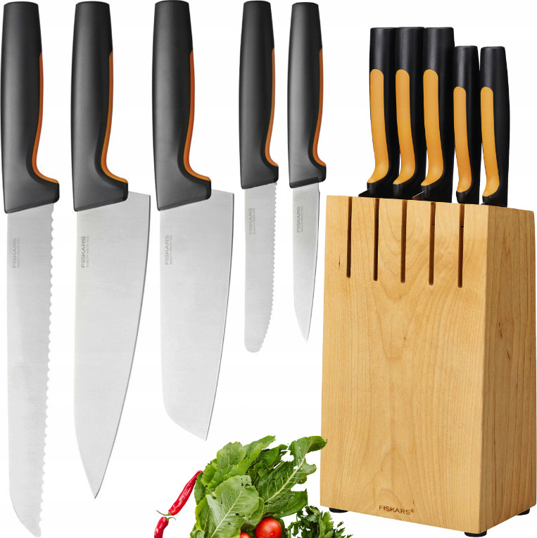 Fiskars-Set Mit 5 Boss-Messer Im Block, | Kaufland.de