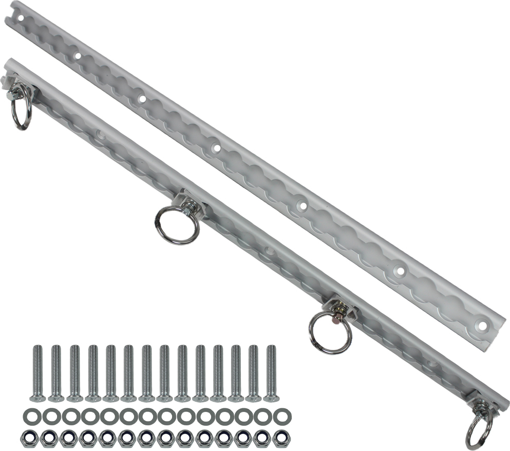 2x 610 mm ALU airline rail lashing rail anchor rail load
