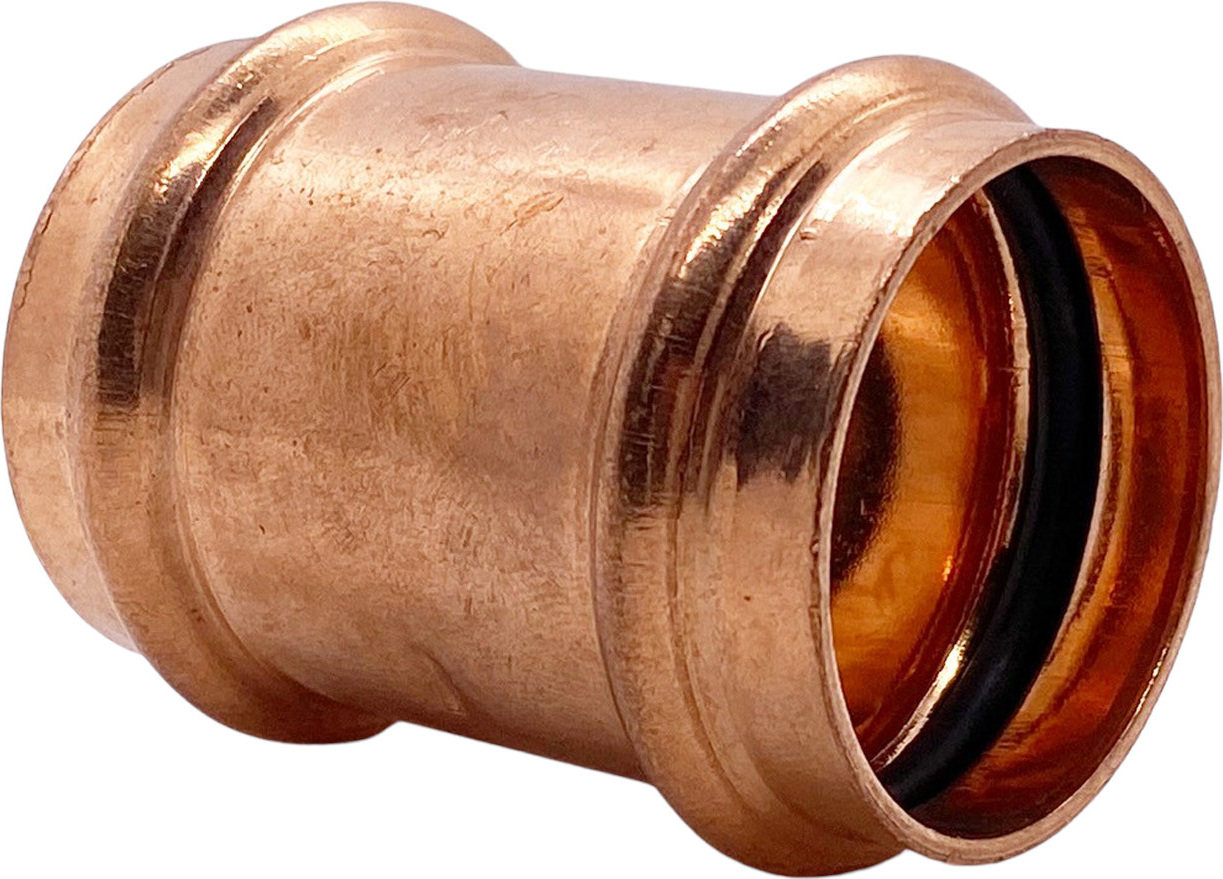 Kupfer Pressfitting Muffe, Kontur V, 15mm Fittings