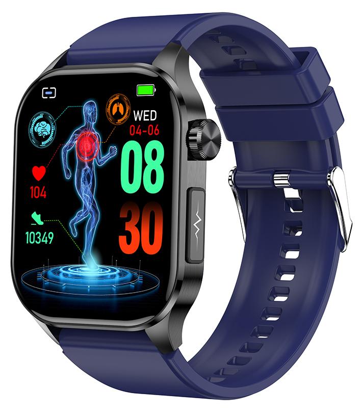 ET580 Smartwatch, cinturino in silicone, blu