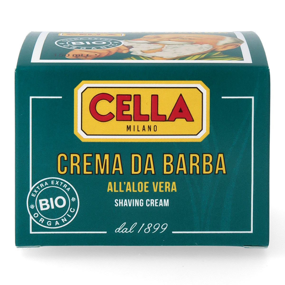 Cella BIO Rasiercreme krém na fúzy Aloe vera 150 ml