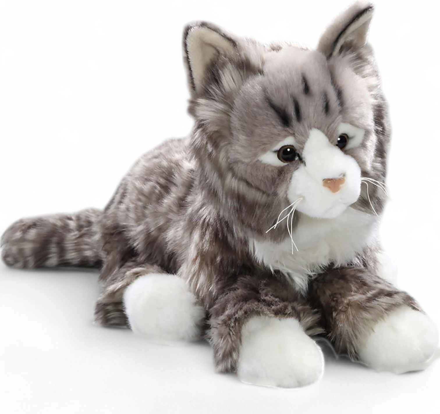 Carl Dick gatto soriano, grigio circa 37 cm 1887 peluche,