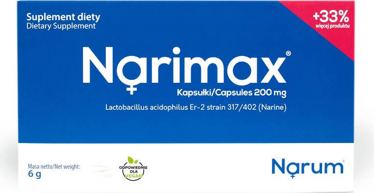 Narum Narine probiotikum Lactobacillus Acidophilus Er-2