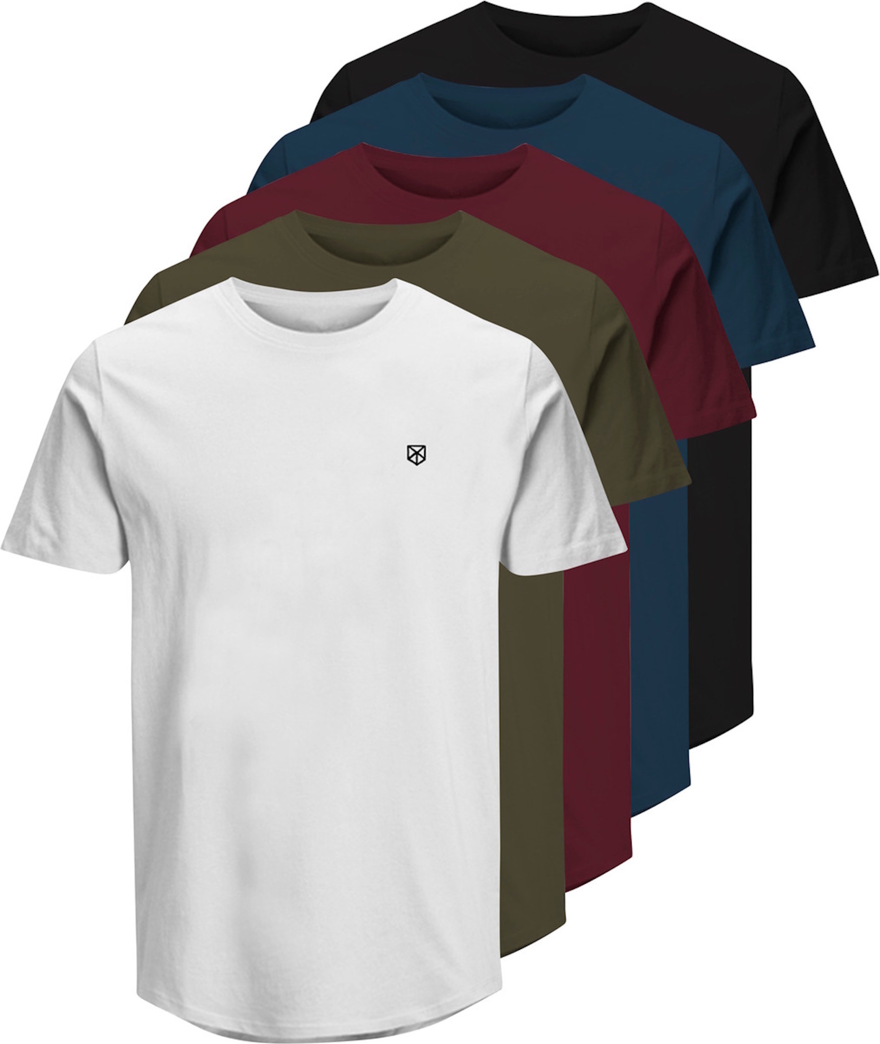 Jack & Jones Labody Kurzarm-t-shirt 5 Einheiten Mehrfarbig