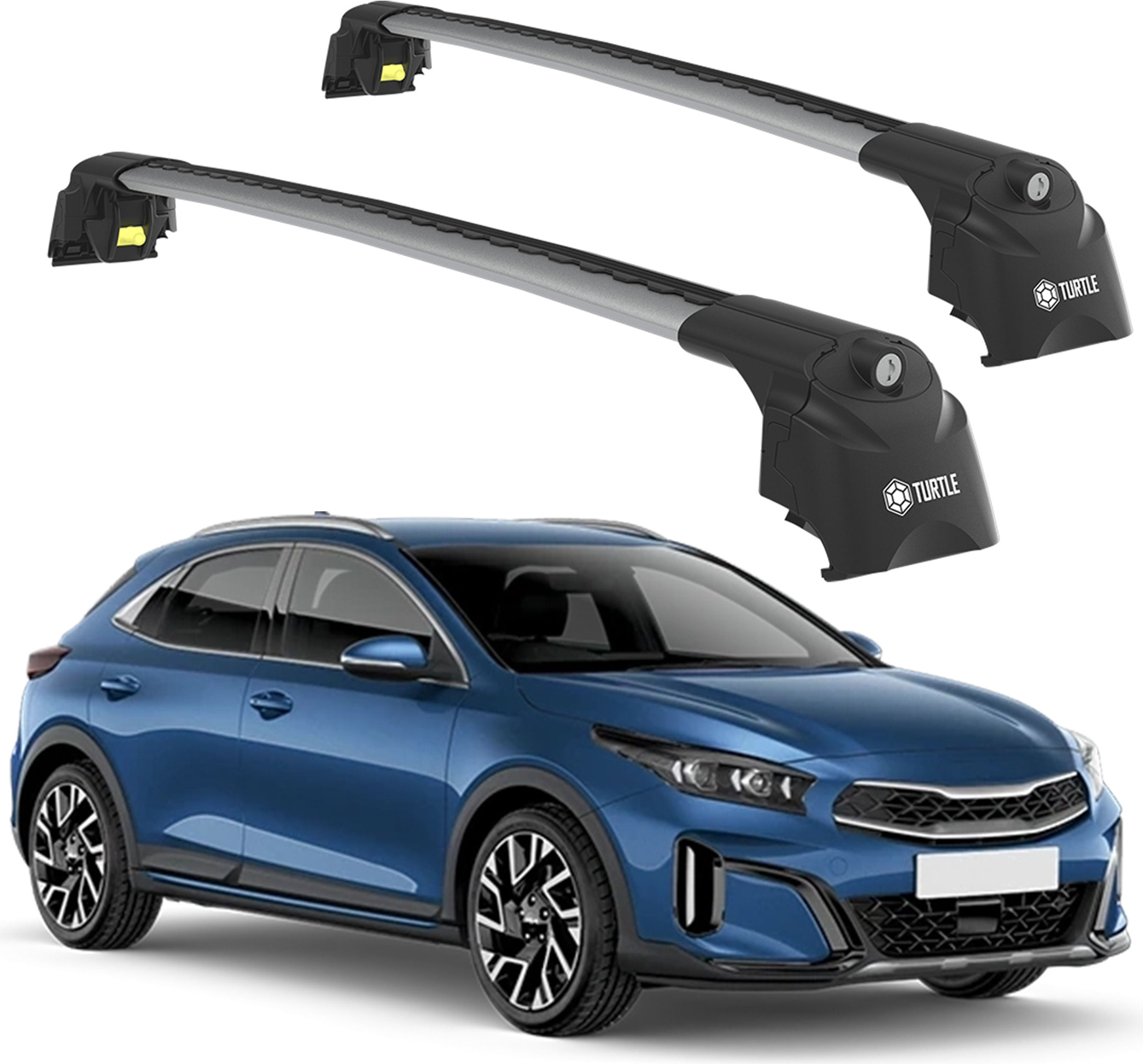 TURTLE STŘEŠNÍ NOSIČ AIR-2 , Silver KIA XCEED | Kaufland.cz