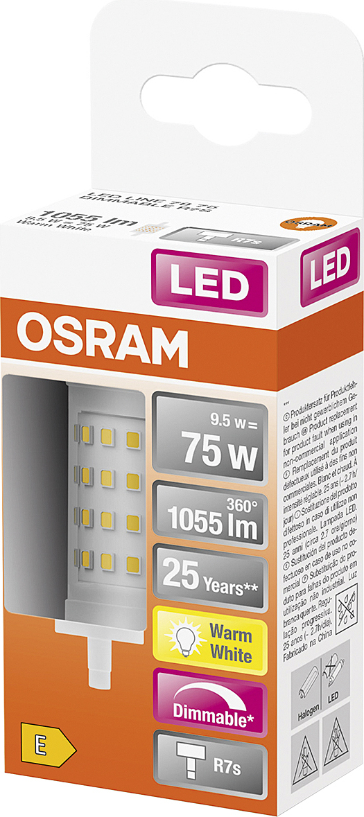 Osram SUPERSTAR LED žárovka Teplá bílá 2700 K 8,5 W R7s E