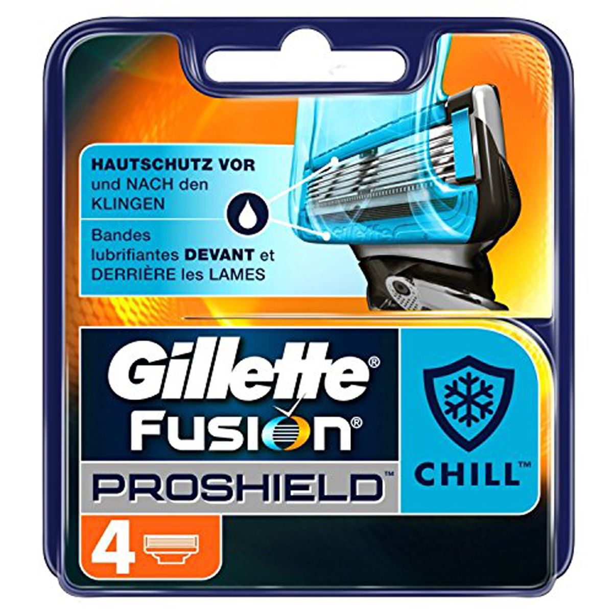 Lames de rasoir Gillette ProShield Chill, 4 pièces