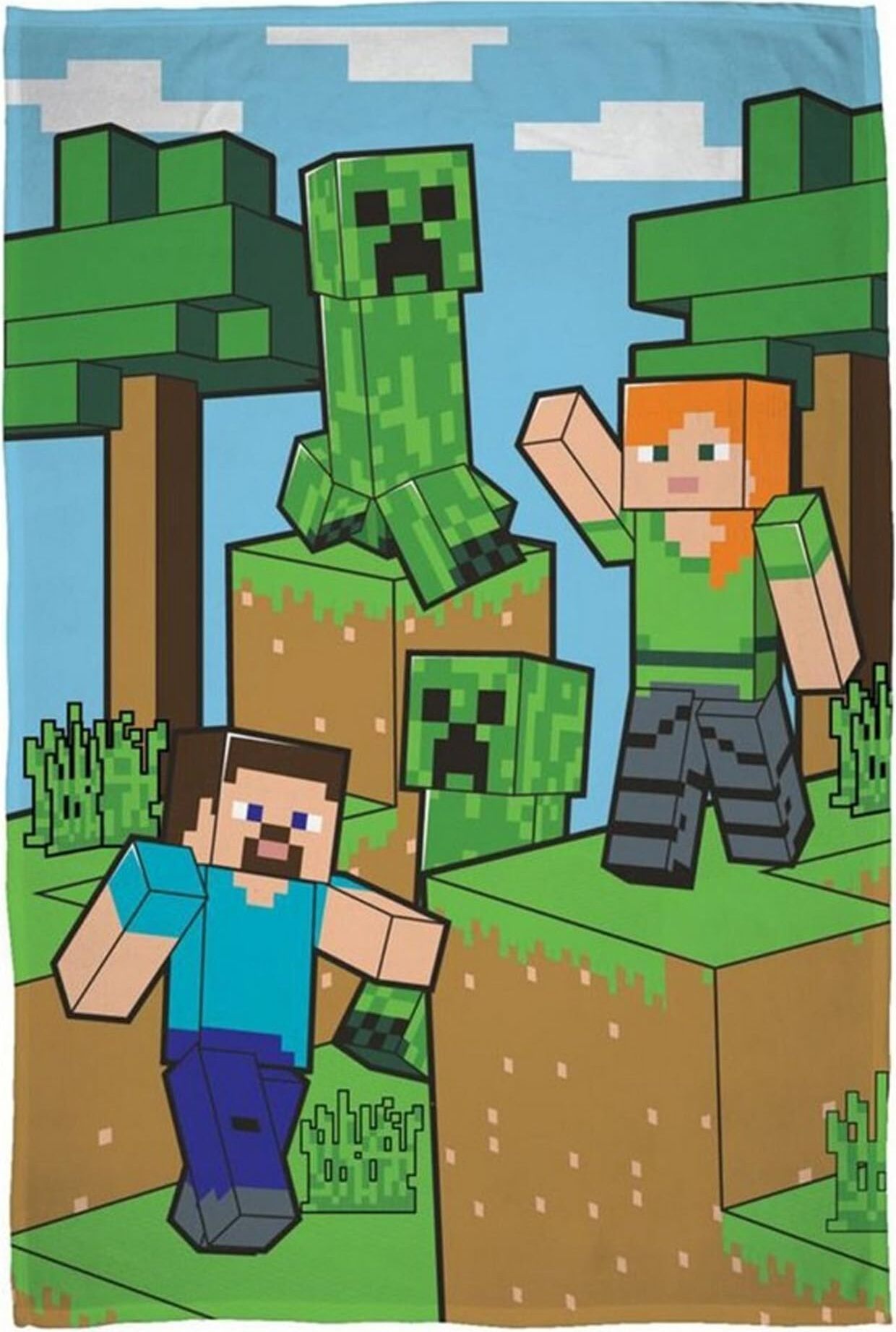 Minecraft - Koc polarowy 100 x 150 cm Koce