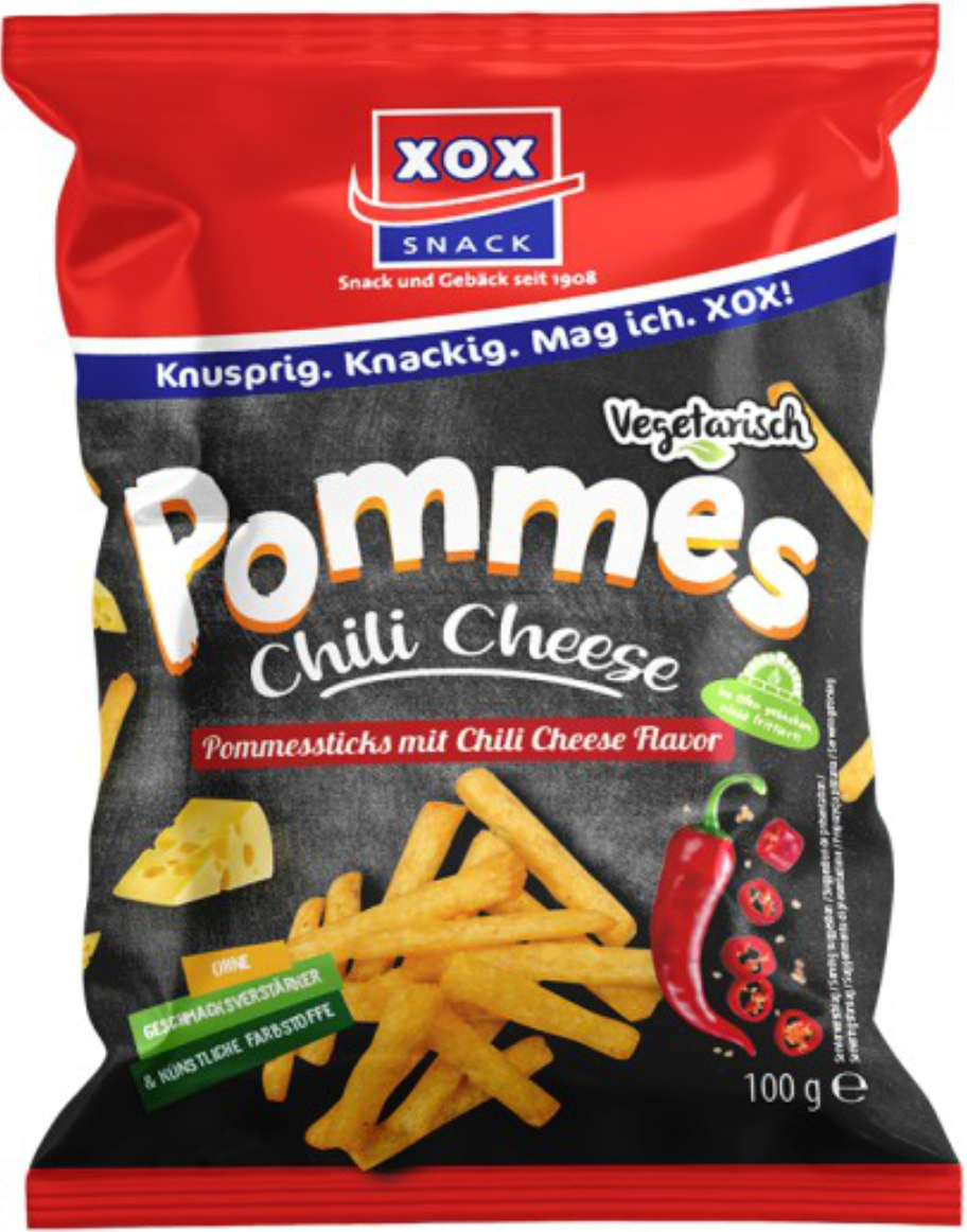 XOX Pommes Chili Cheese Snack de maïs avec mélange d'épices