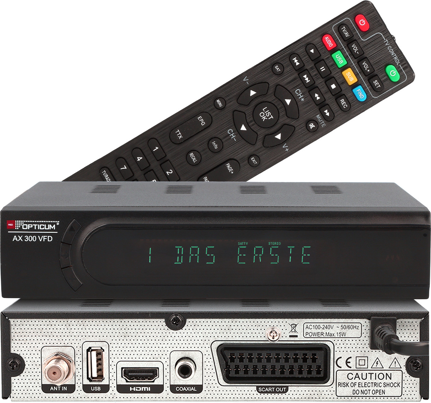 RED OPTICUM AX 300 VFD Sat Receiver mit PVR I | Kaufland.at