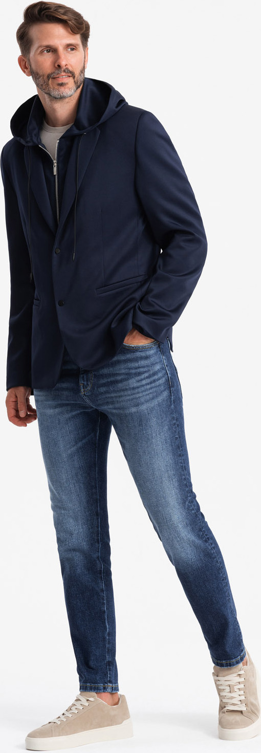 Ombre Clothing Blazer da uomo Sowe navy M Gilet da abito