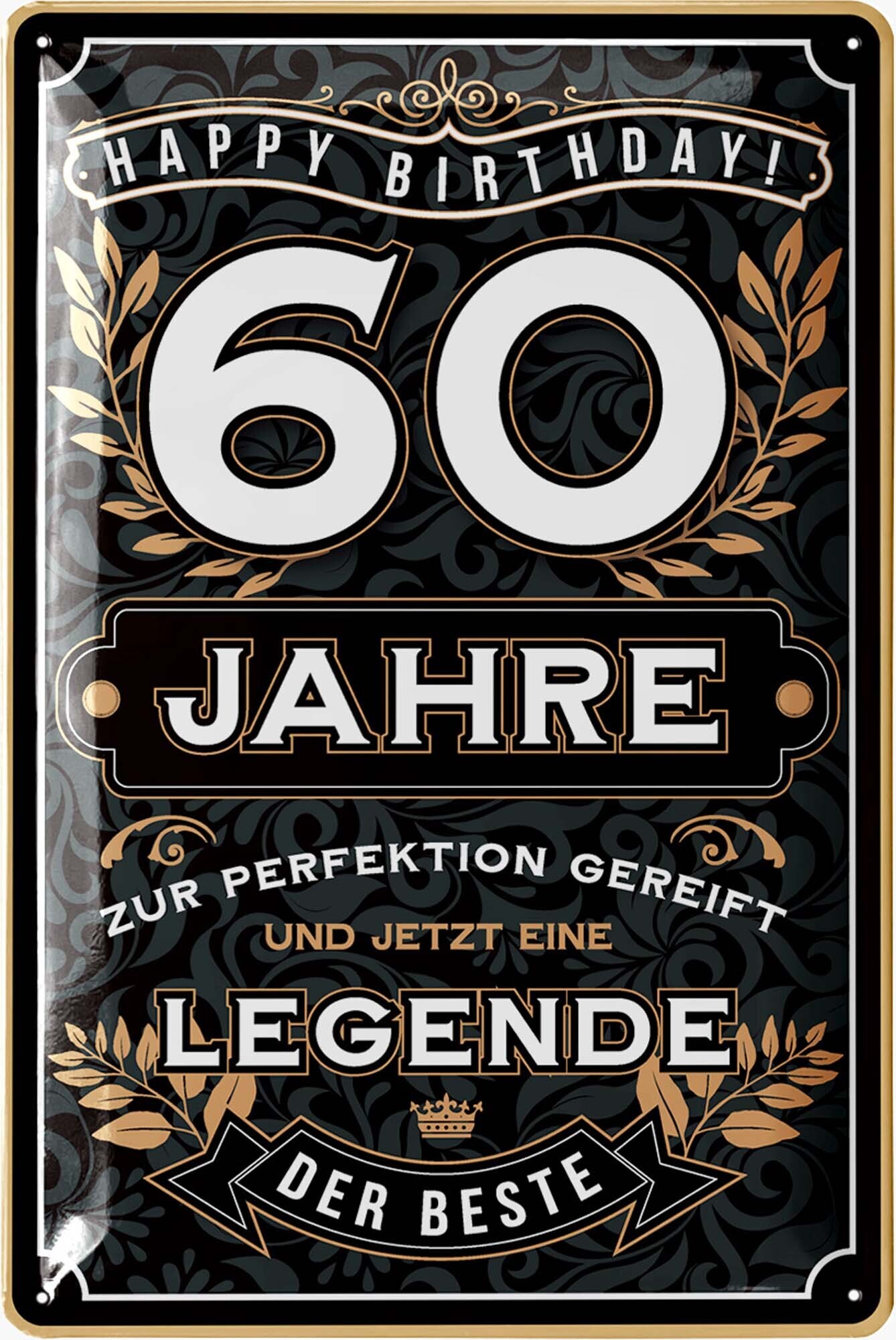 Blechschild 60 Schild Geburtstag - 60 JAHRE | Kaufland.de
