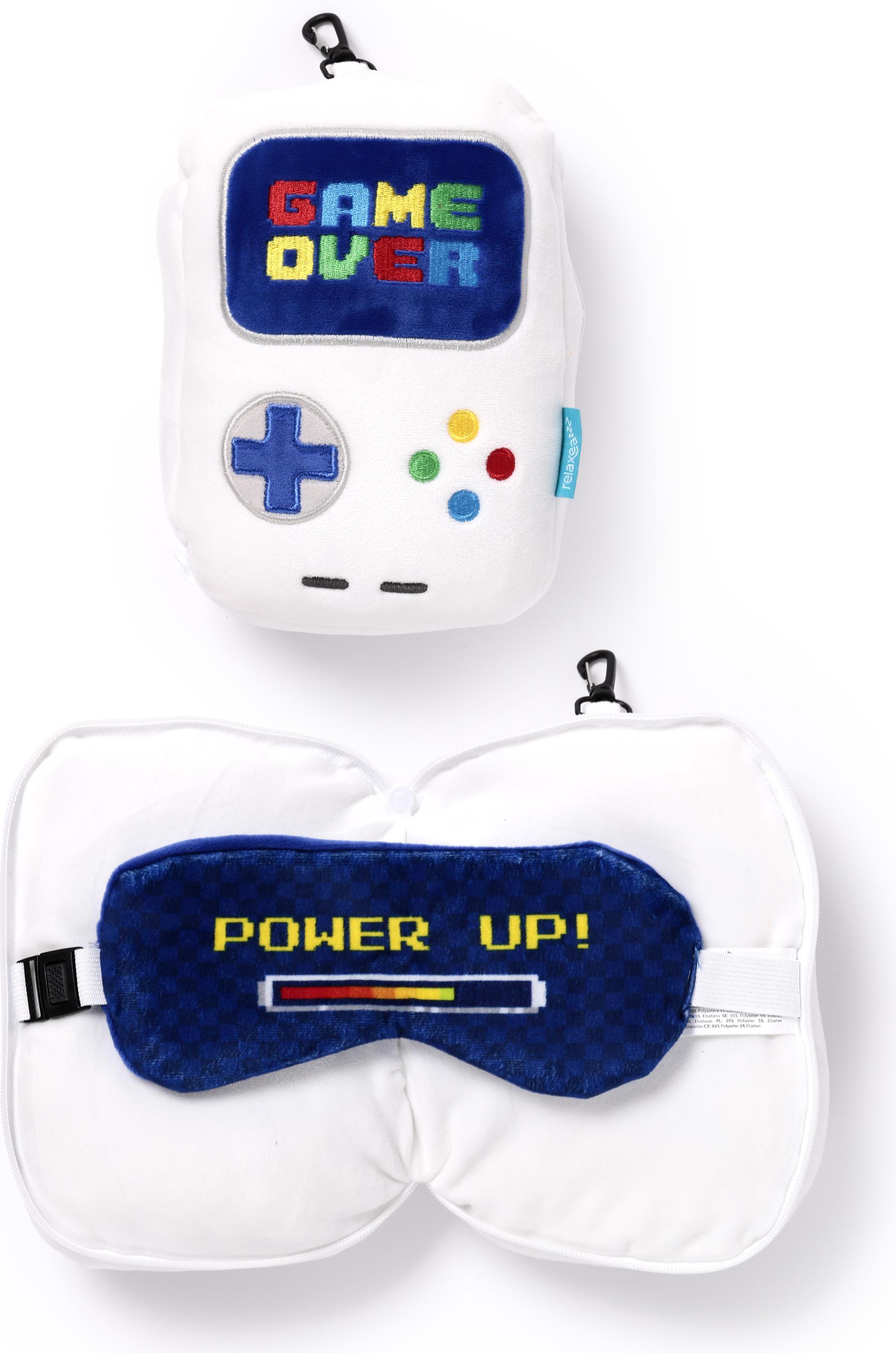 Puckator Relaxeazzz Game Over - Poduszka podróżna z opaską