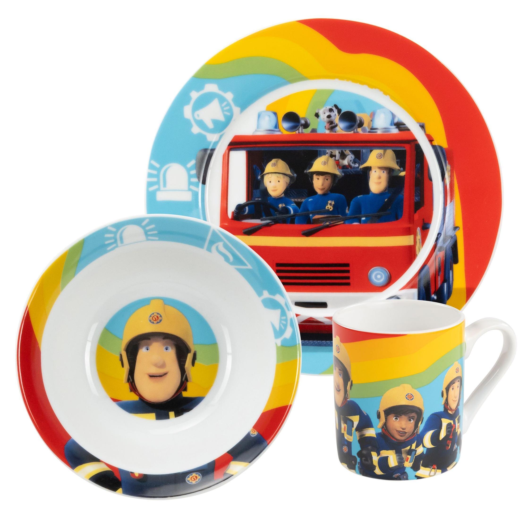 Feuerwehrmann Sam Frühstücksset für Kinder - Rainbow