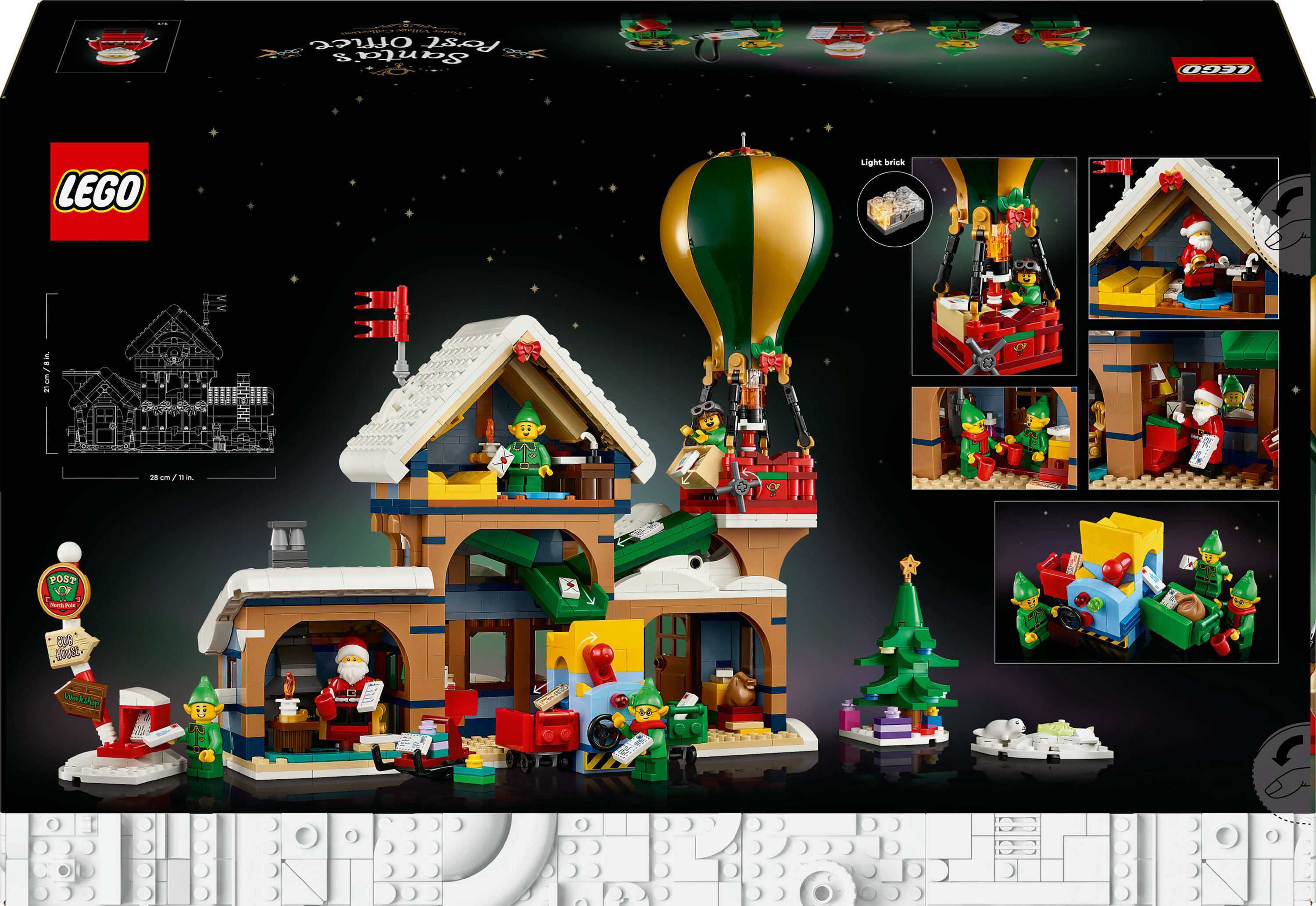 LEGO Icons Postamt des Weihnachtsmanns, Wohn-Deko oder