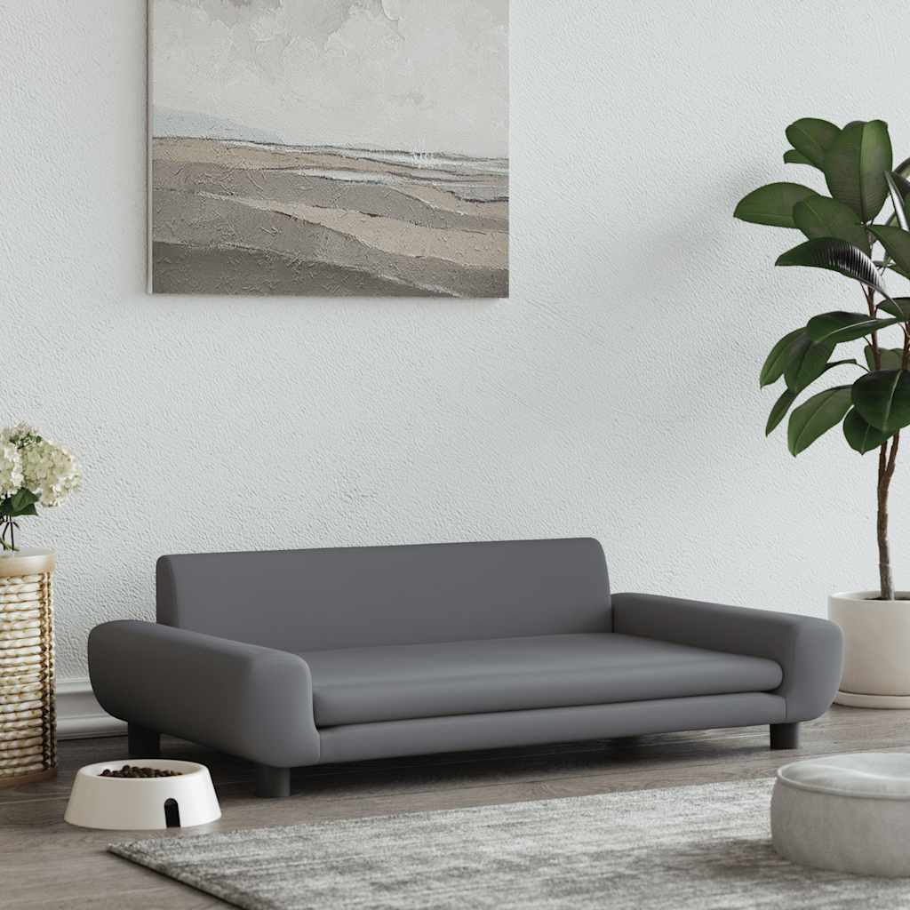 vidaXL Hundebett Dunkelgrau 100x54x33 cm Samt | Kaufland.de