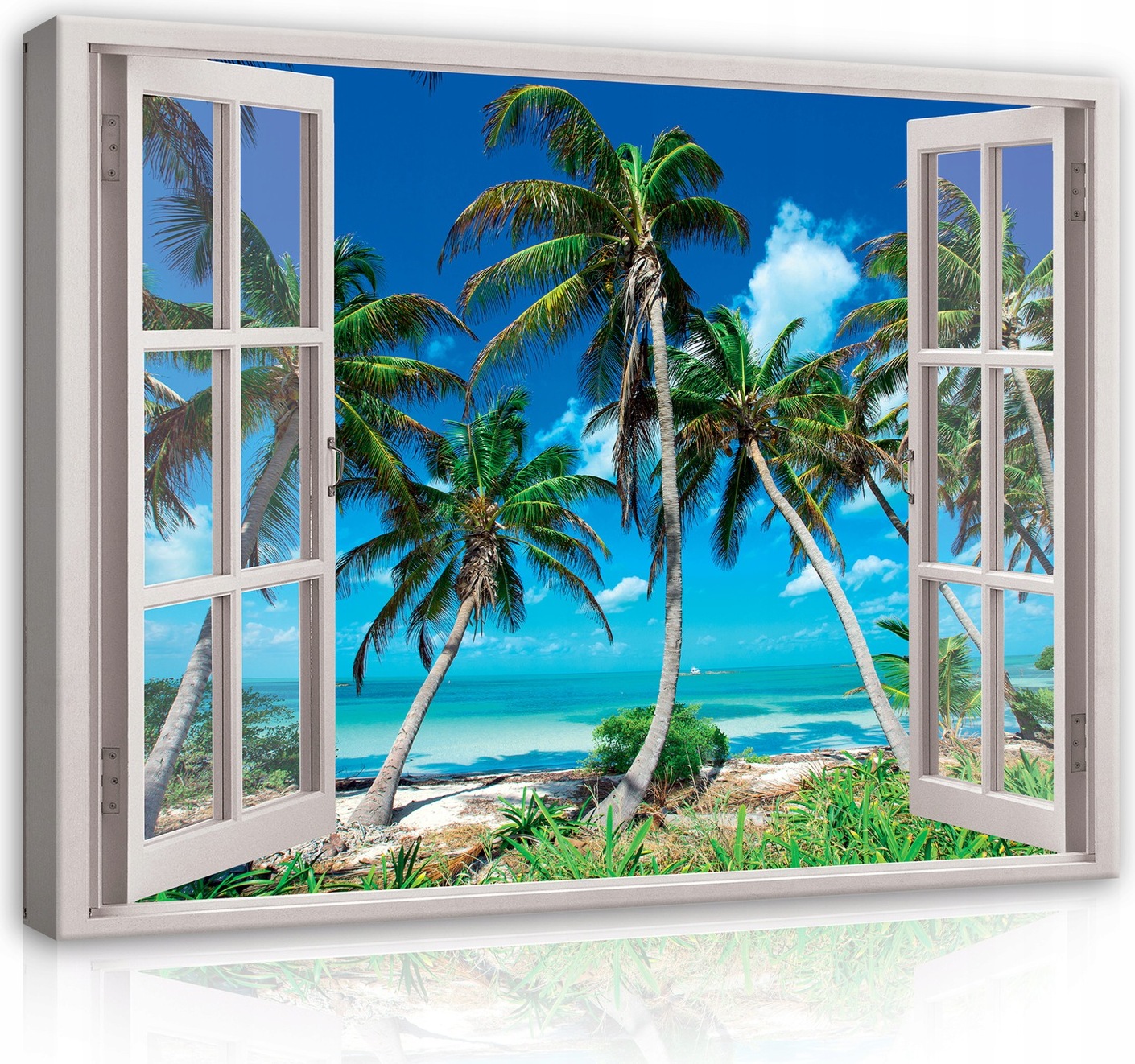 Leinwand Bilder Strand Meerblick Fensterbilck | Kaufland.de