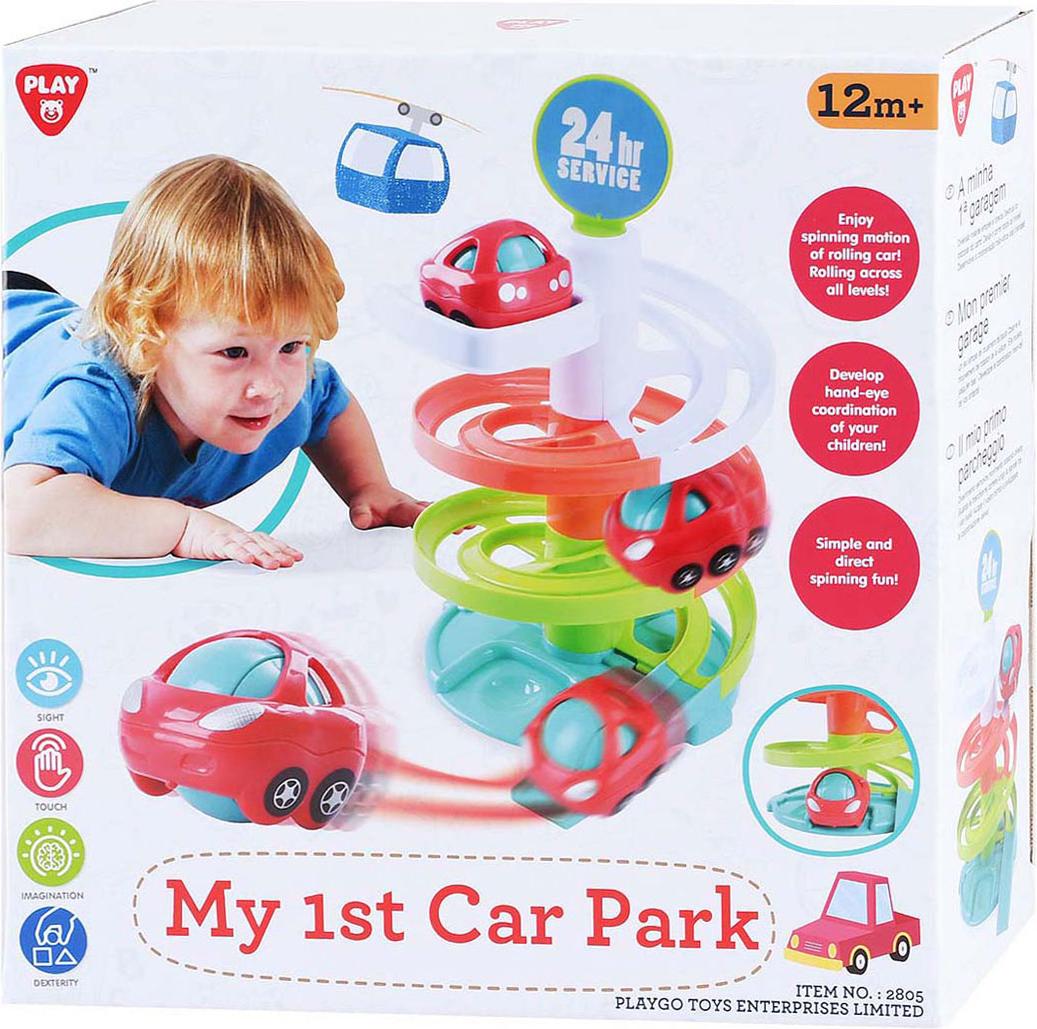 Gioco Autobahn parcheggio in plastica colorata per bambini
