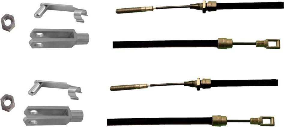 Câble de frein Peitz avec chape 800mm/1075mm (2 pièces)