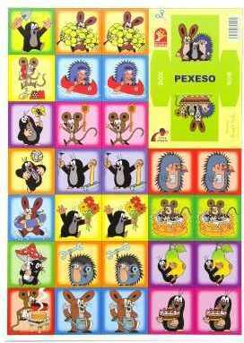 RAPPA Papier Pexeso Mole 1 Stolné spoločenské hry