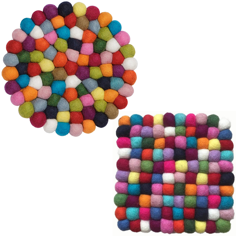 Filz Untersetzer Rund Quadrat Farbig für Topf | Kaufland.de