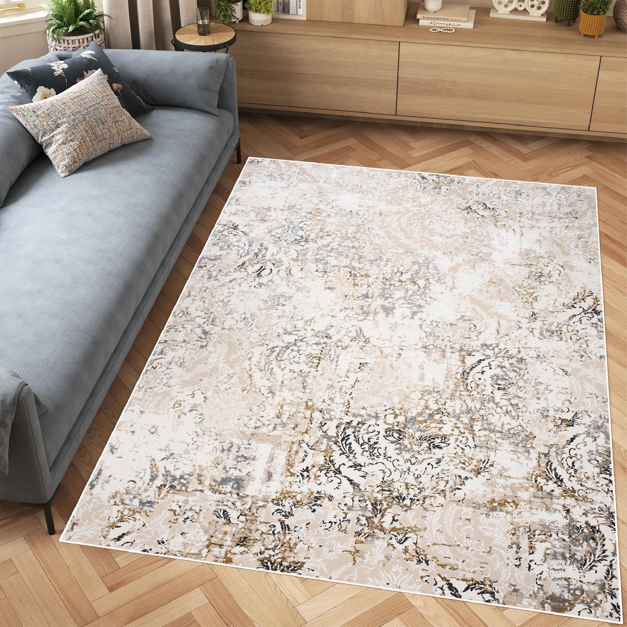 Tapiso Koberec HERA Modern Cream Beige Obývacia izba Spálňa