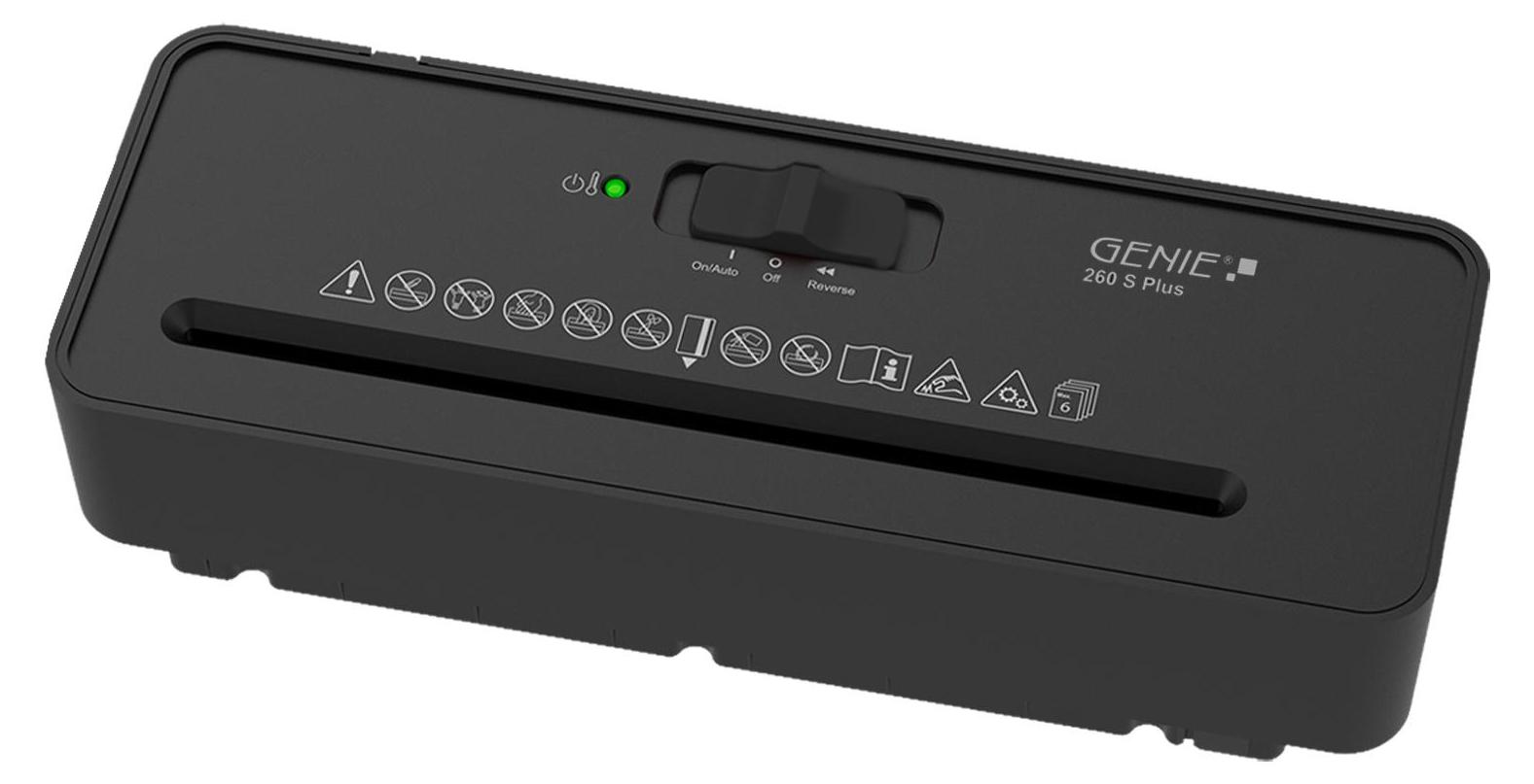 GENIE 260 S Plus – kompaktný skartovač dokumentov pre