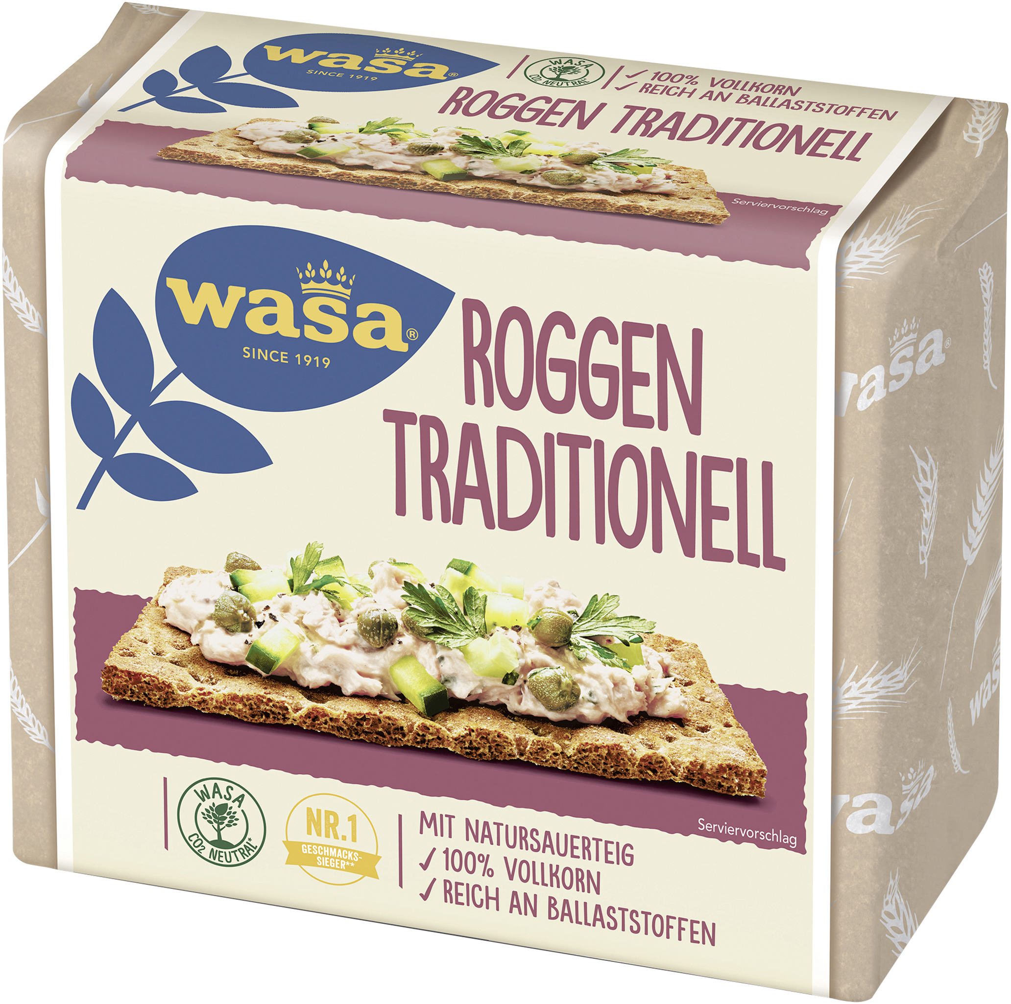 Wasa pain croustillant complet traditionnel au seigle et au