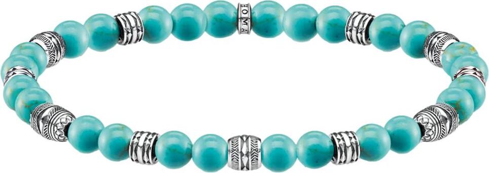 Bead-Armband mit verzierten Elementen - 925 Sterlingsilber