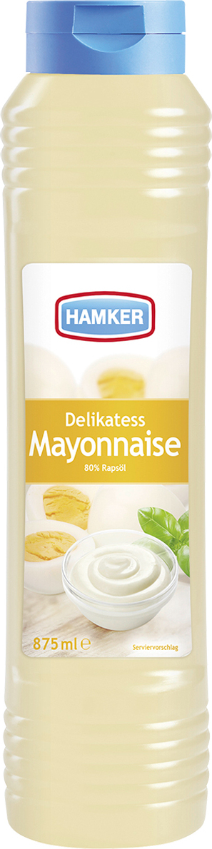 Hamker Deli majonéza 80 % krémová jemné chuti 875 ml