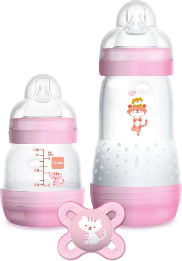 MAM Starter Set avec 2 biberons anti-coliques, 130 ml et