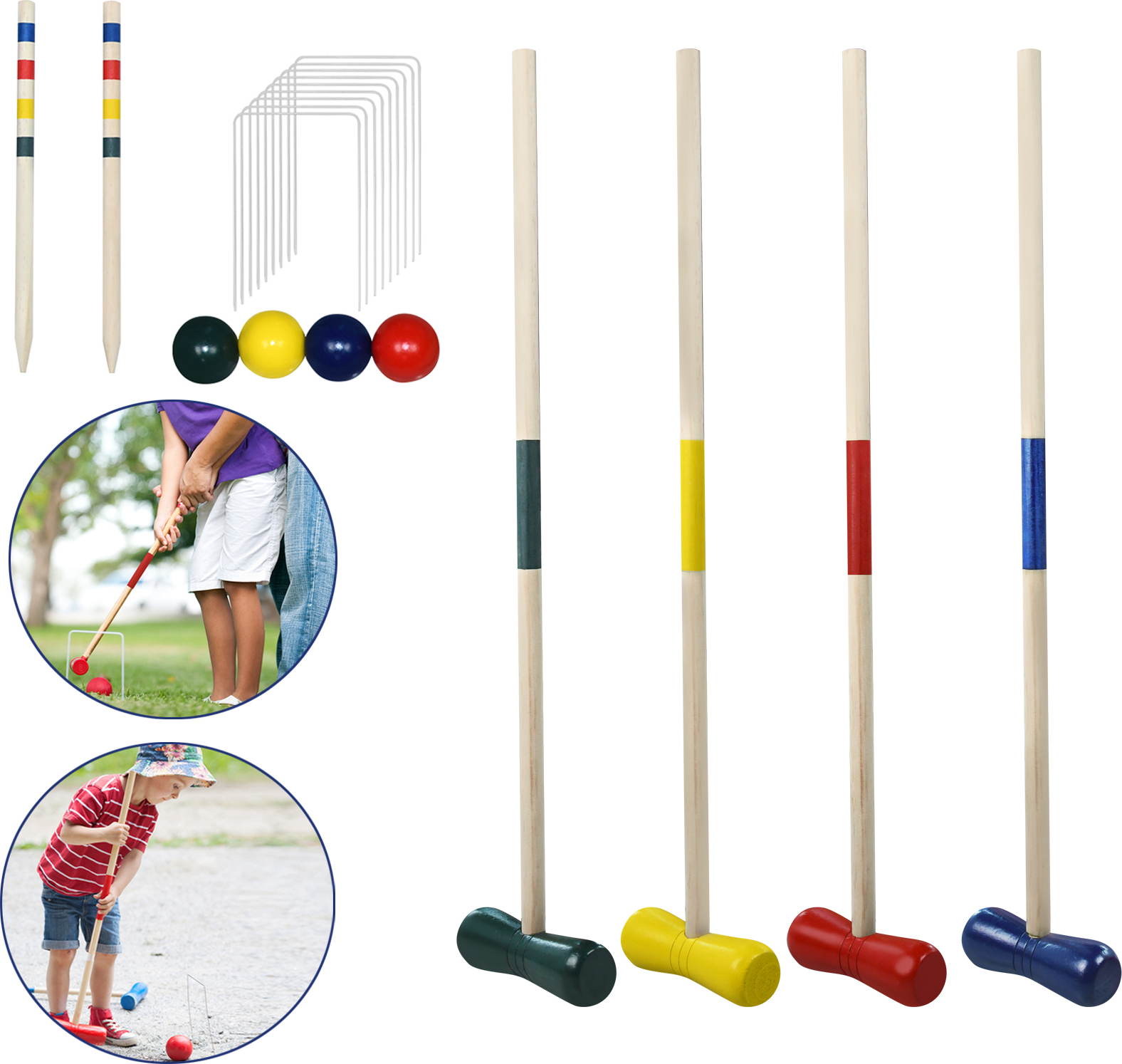 LZQ Croquet Set Game, Kroket pro 4 hráče, | Kaufland.cz