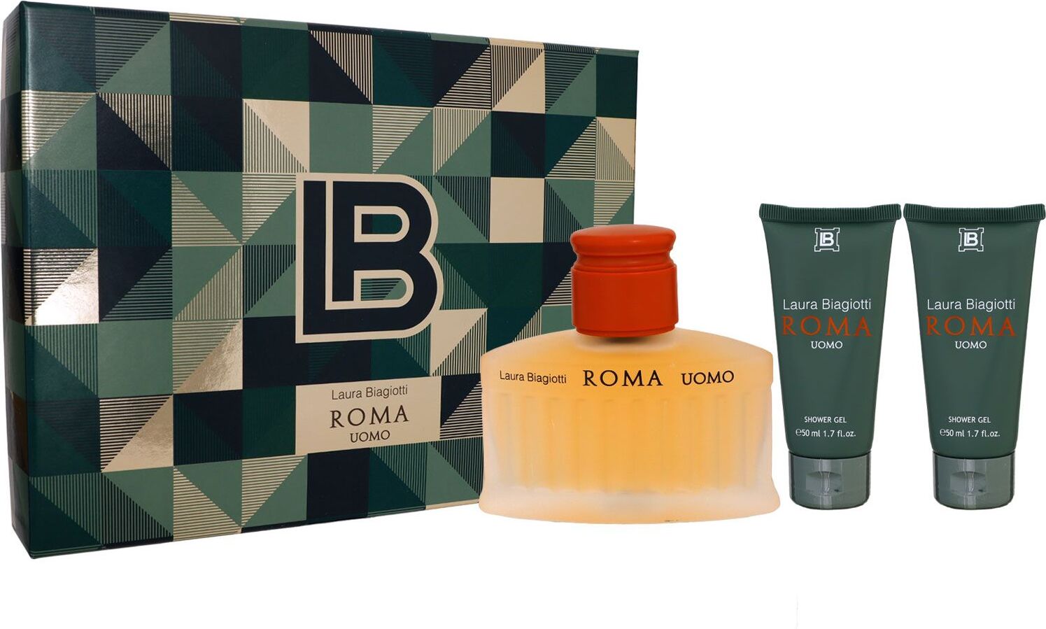Laura Biagiotti Roma Uomo Set 75 ml toaletní voda EDT a 2 x