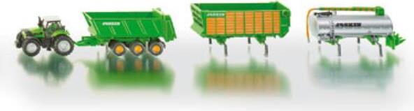 Siku 1848 DEUTZ-FAHR set s prívesmi Joskin 1:87