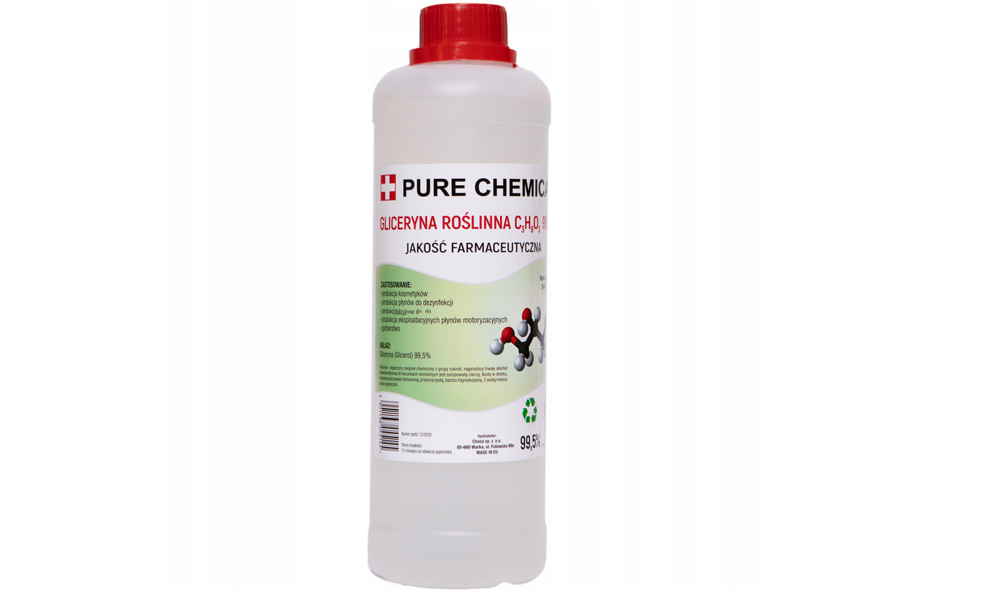 PURE CHEMICAL | Glycérine végétale | Qualité pharmaceutique