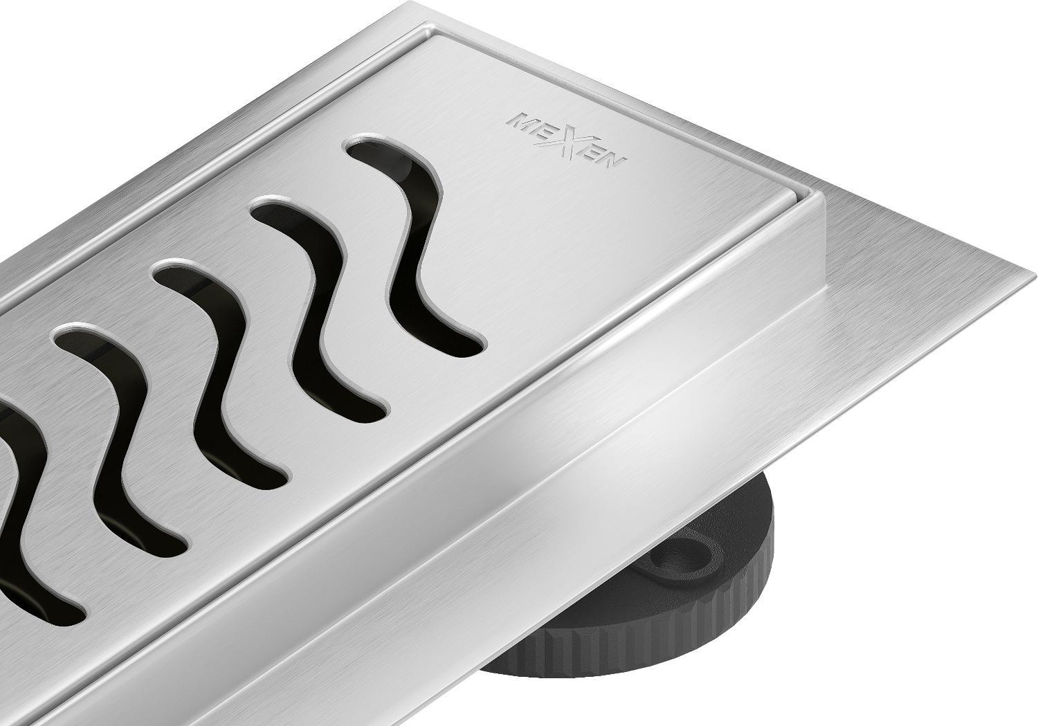Bac de sol Flat M09 80 cm chrome (1028080-15)