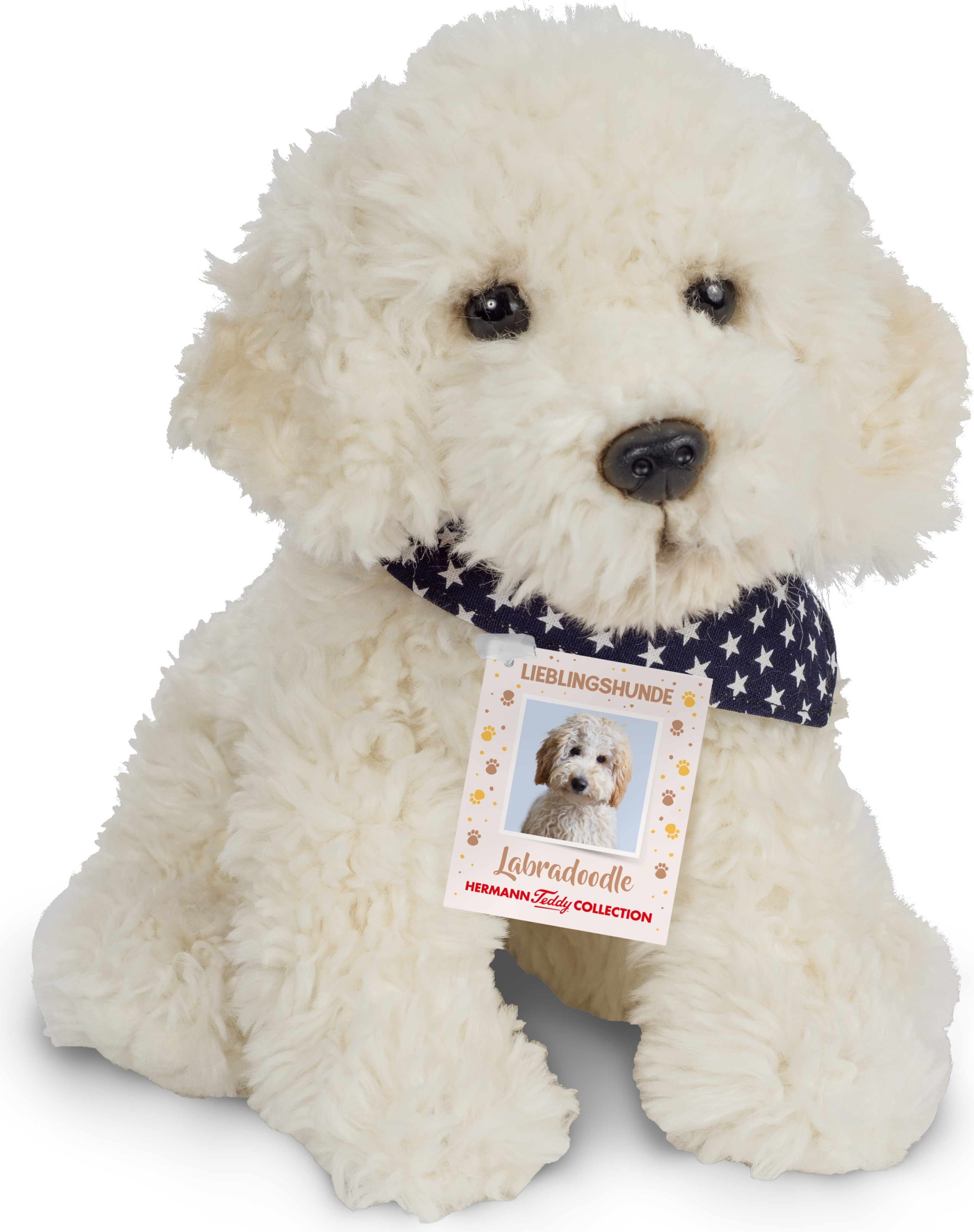 Teddy-Hermann Teddy Hermann Labradoodle assis, 30 cm 919391