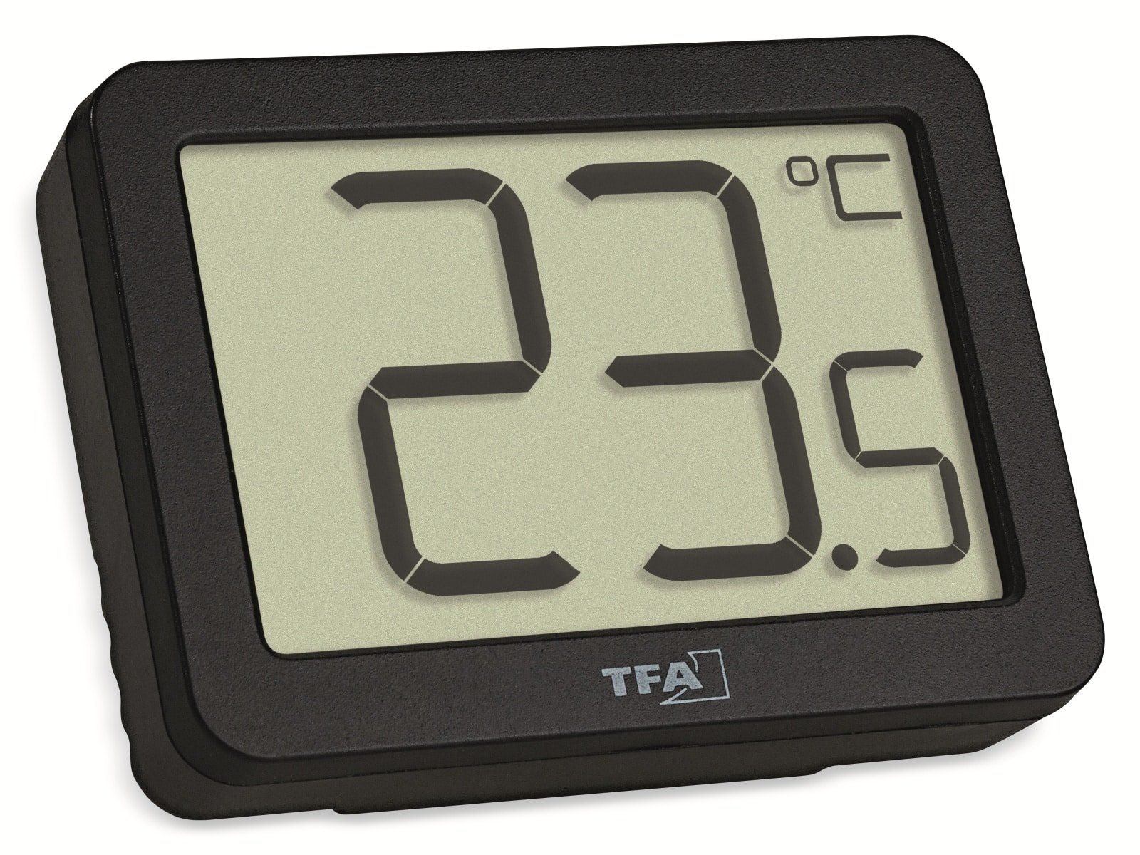TFA Dostmann Digitales Thermometer Thermometer Schwarz