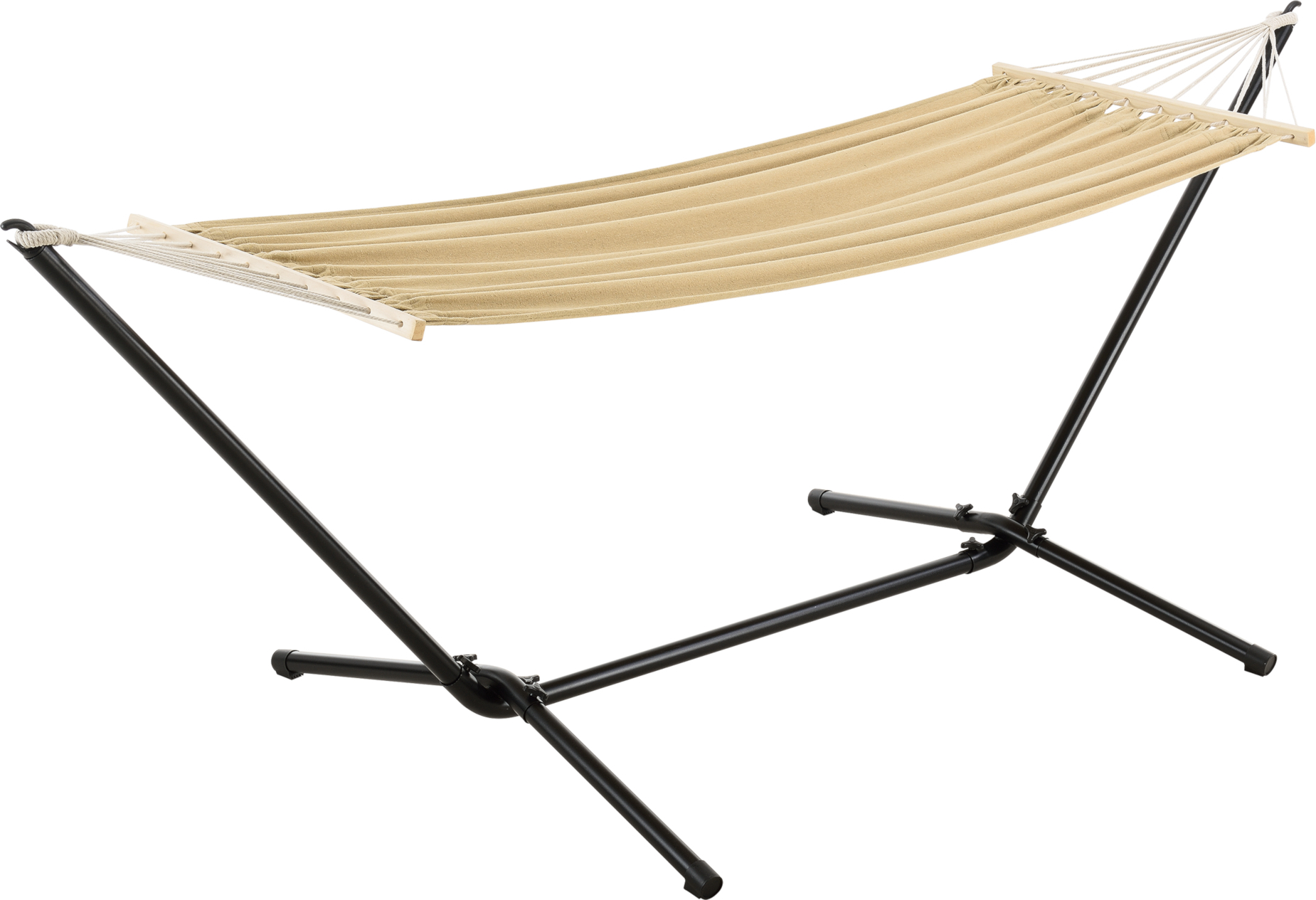 Amaca 'Surte' con telaio 200x100 cm Beige Amache