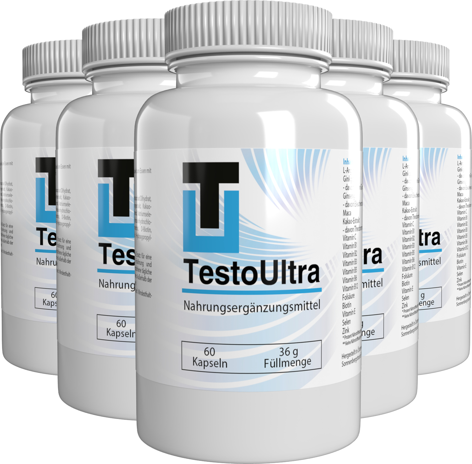Testo Ultra - 300 kapsúl (5x 60 kapsúl), balenie 5 kusov