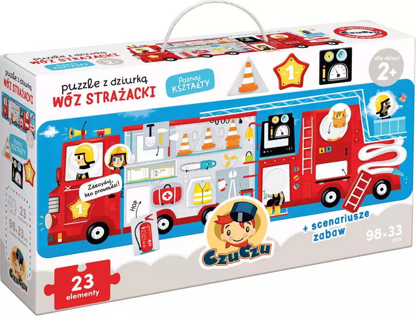CzuCzu. Puzzle z dziurką 23 elementy. Wóz | Kaufland.pl